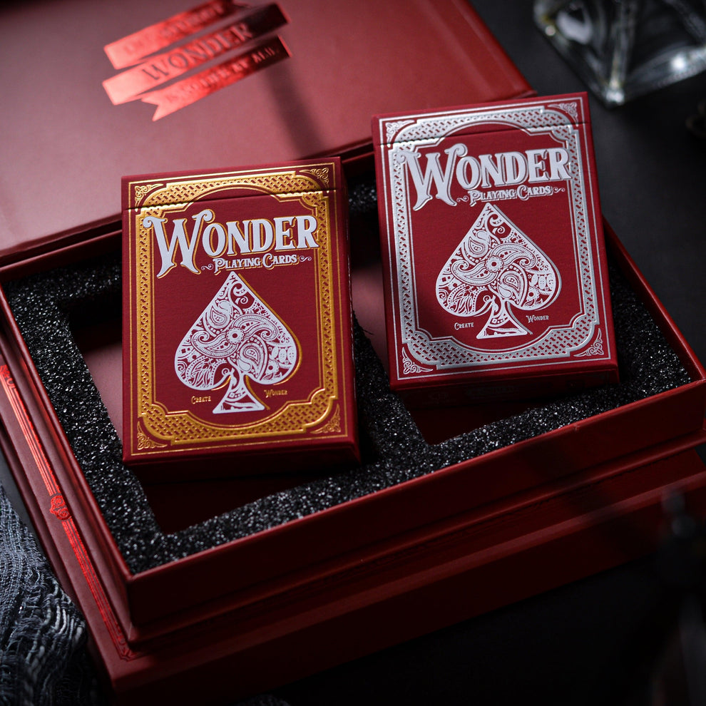 Wonder Playing Cards - GOLD Scarlet Collector Set – WONDERCRAFT